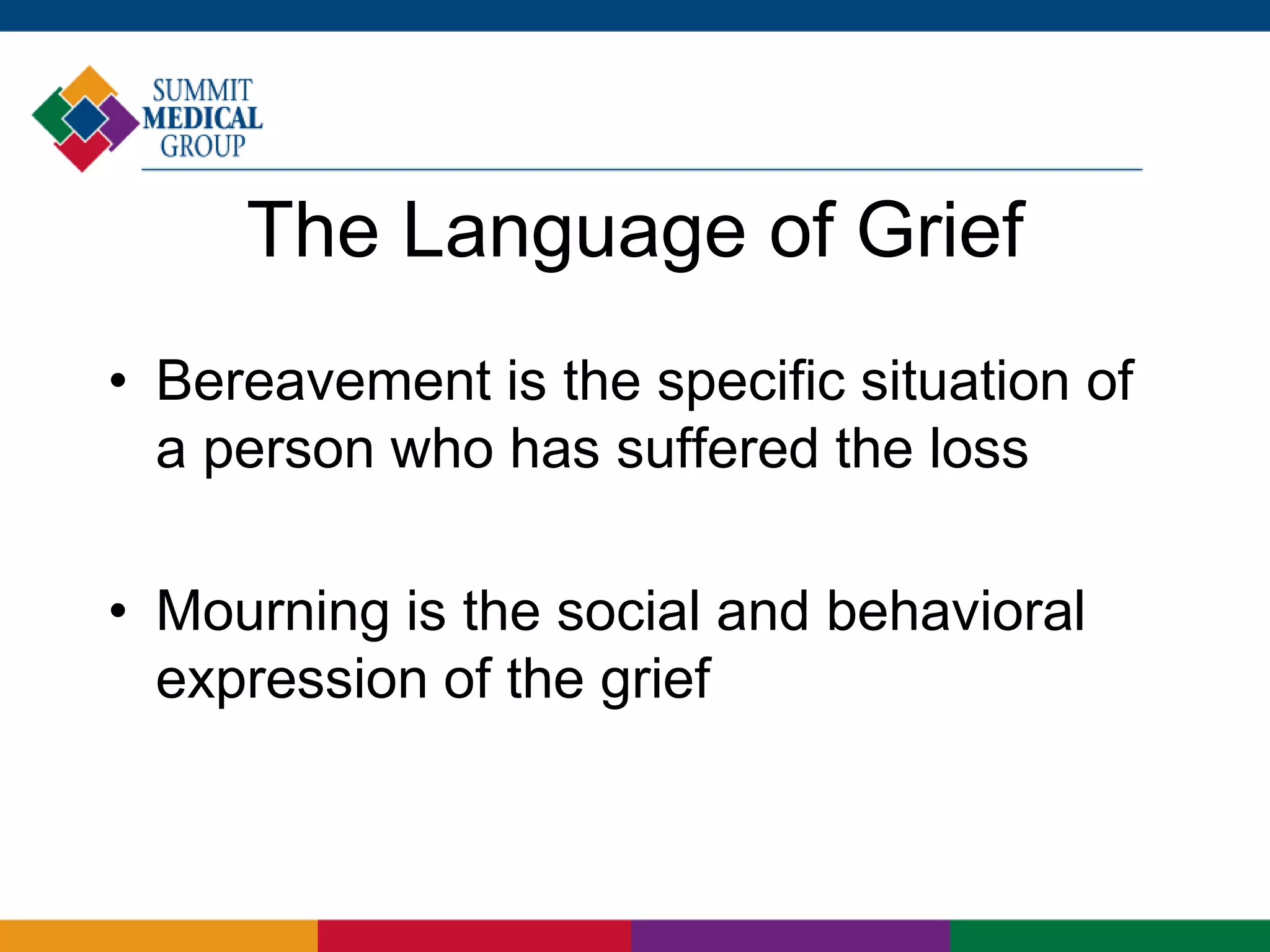 Living and Coping with Grief and Loss - 1.29.18 - Margaret S. Clarke ...