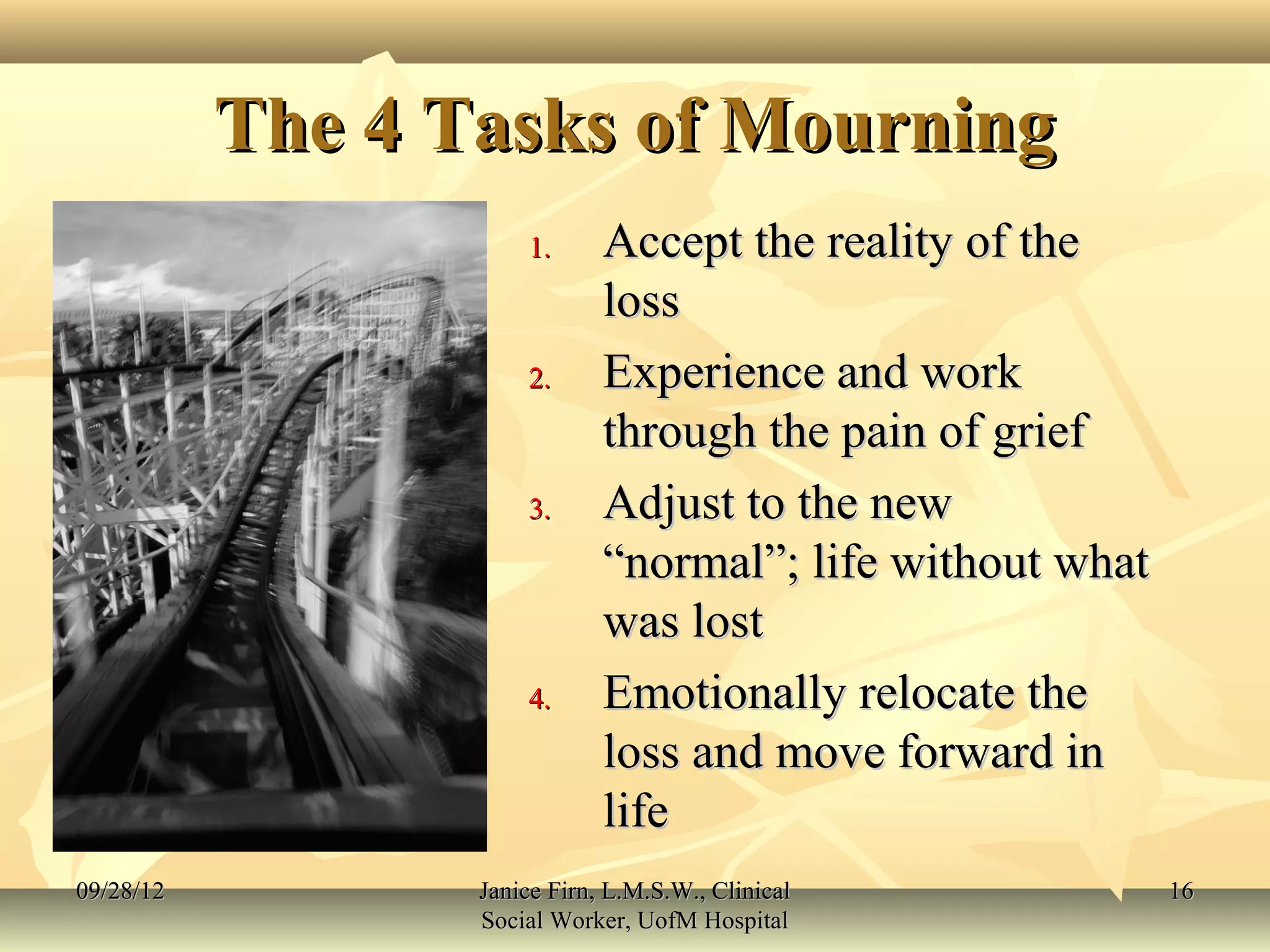 Grief and Loss in Addiction and Recovery - September 2012 | PPT