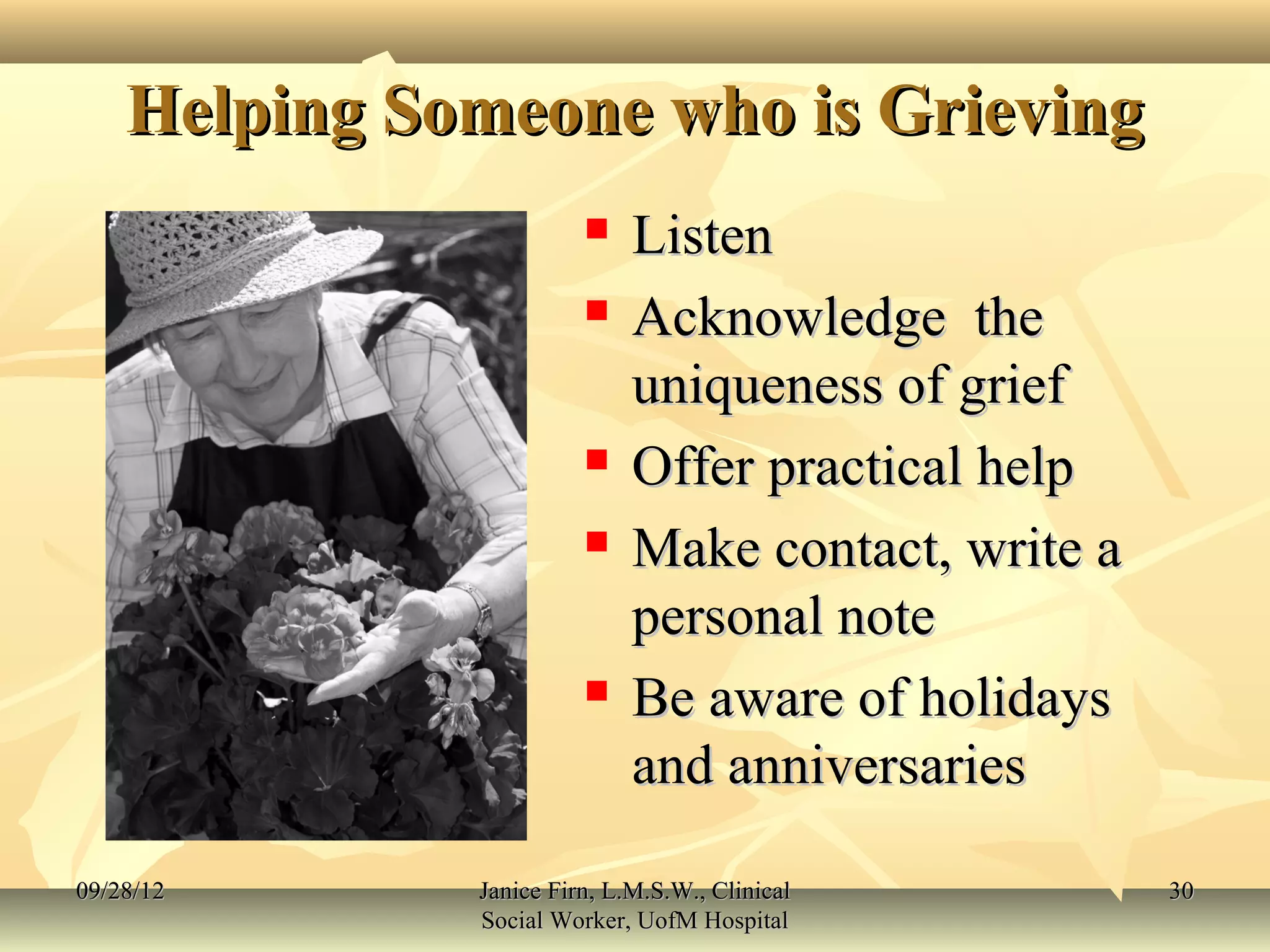 Grief and Loss in Addiction and Recovery - September 2012 | PPT