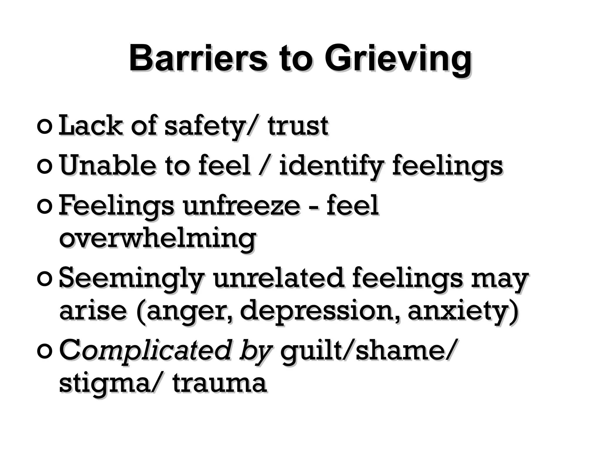 Grief and Loss in Addiction and Recovery - September 2012 | PPT