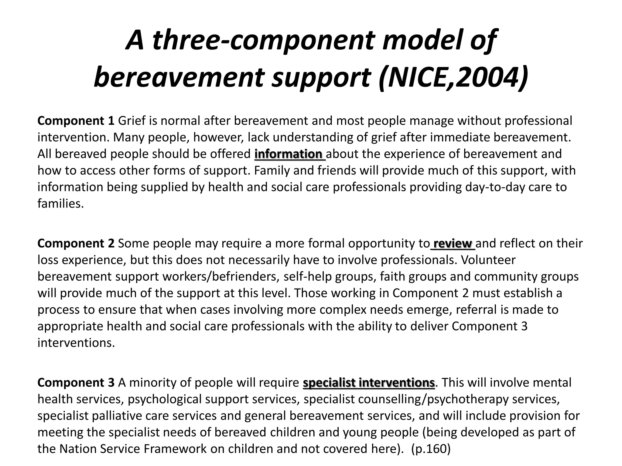 Grief & Bereavement | PPTX
