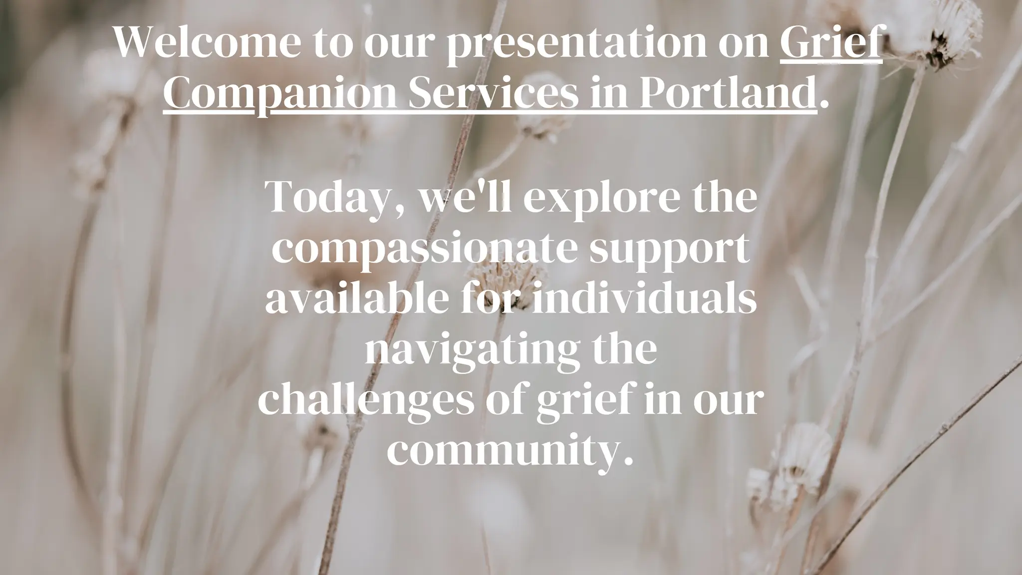 Journeying Together: Finding Comfort with a Grief Companion in Portland ...