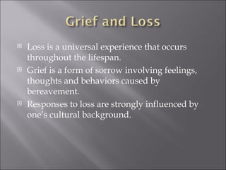 Grief, Loss,Death And Dying | PPT