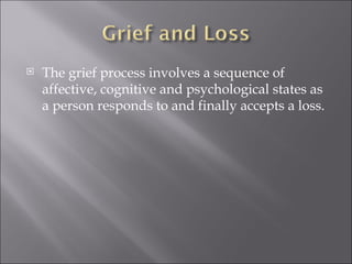 Grief, Loss,Death And Dying | PPT