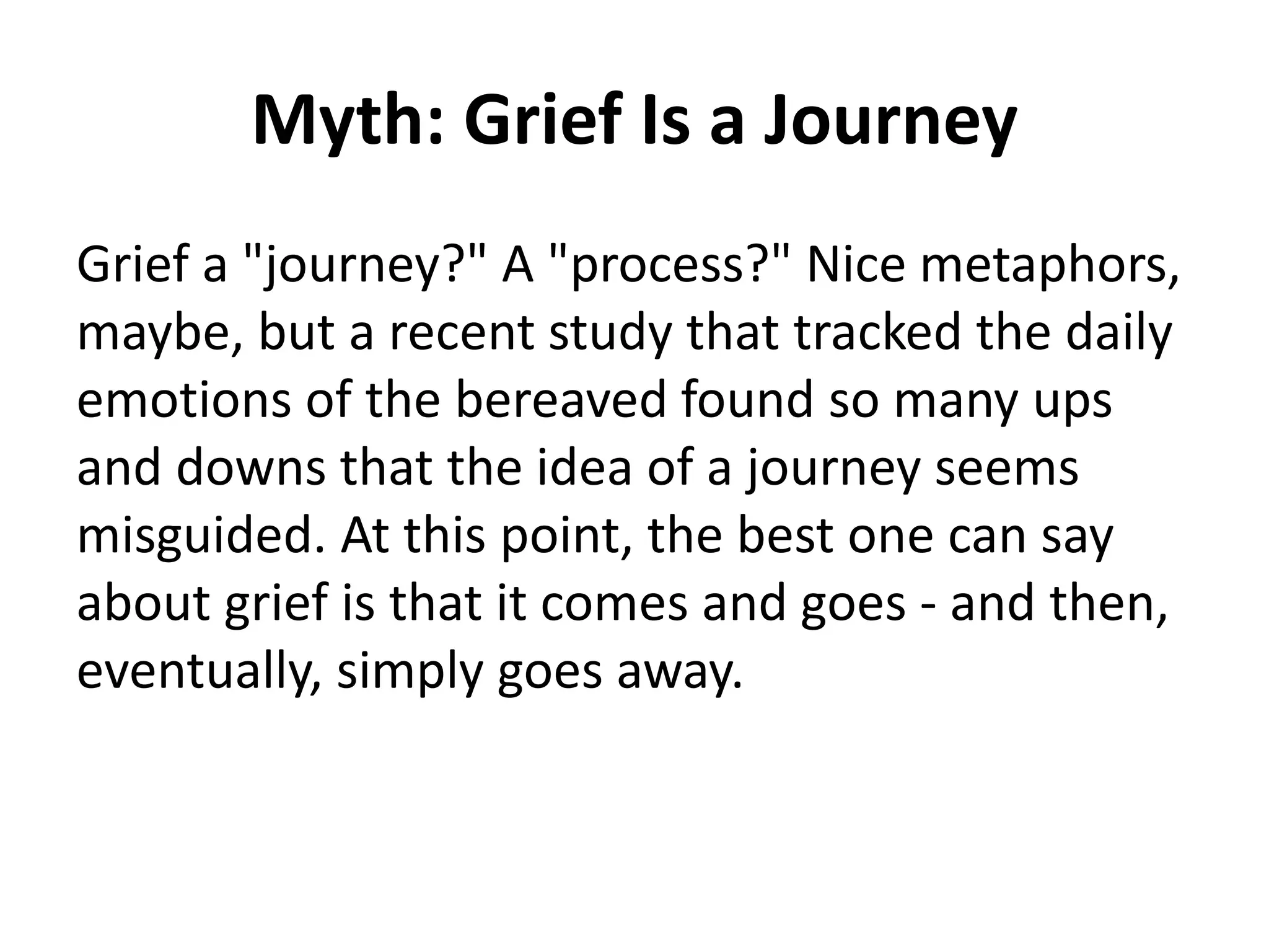 Grief presentation | PDF