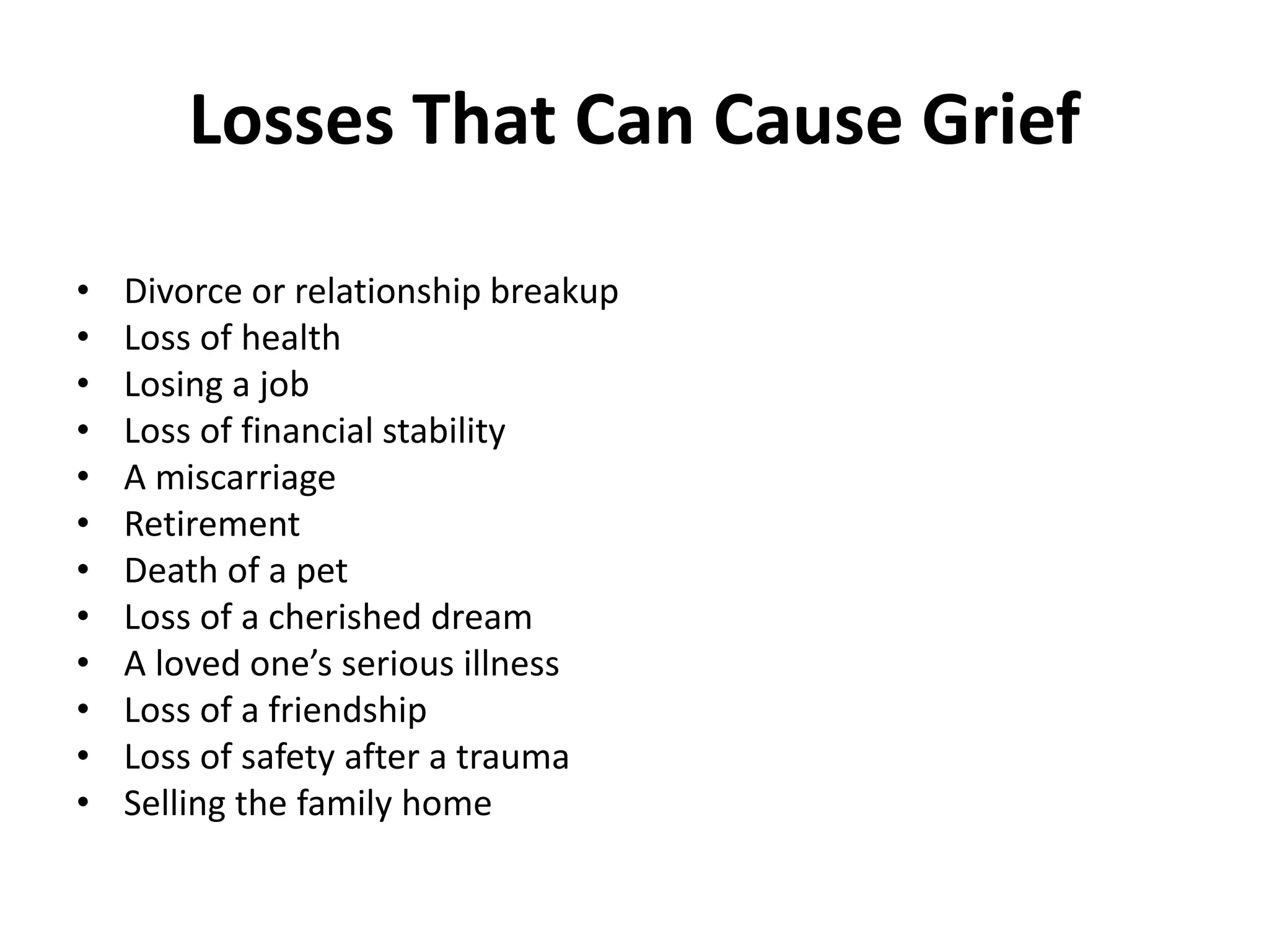 Grief presentation | PDF