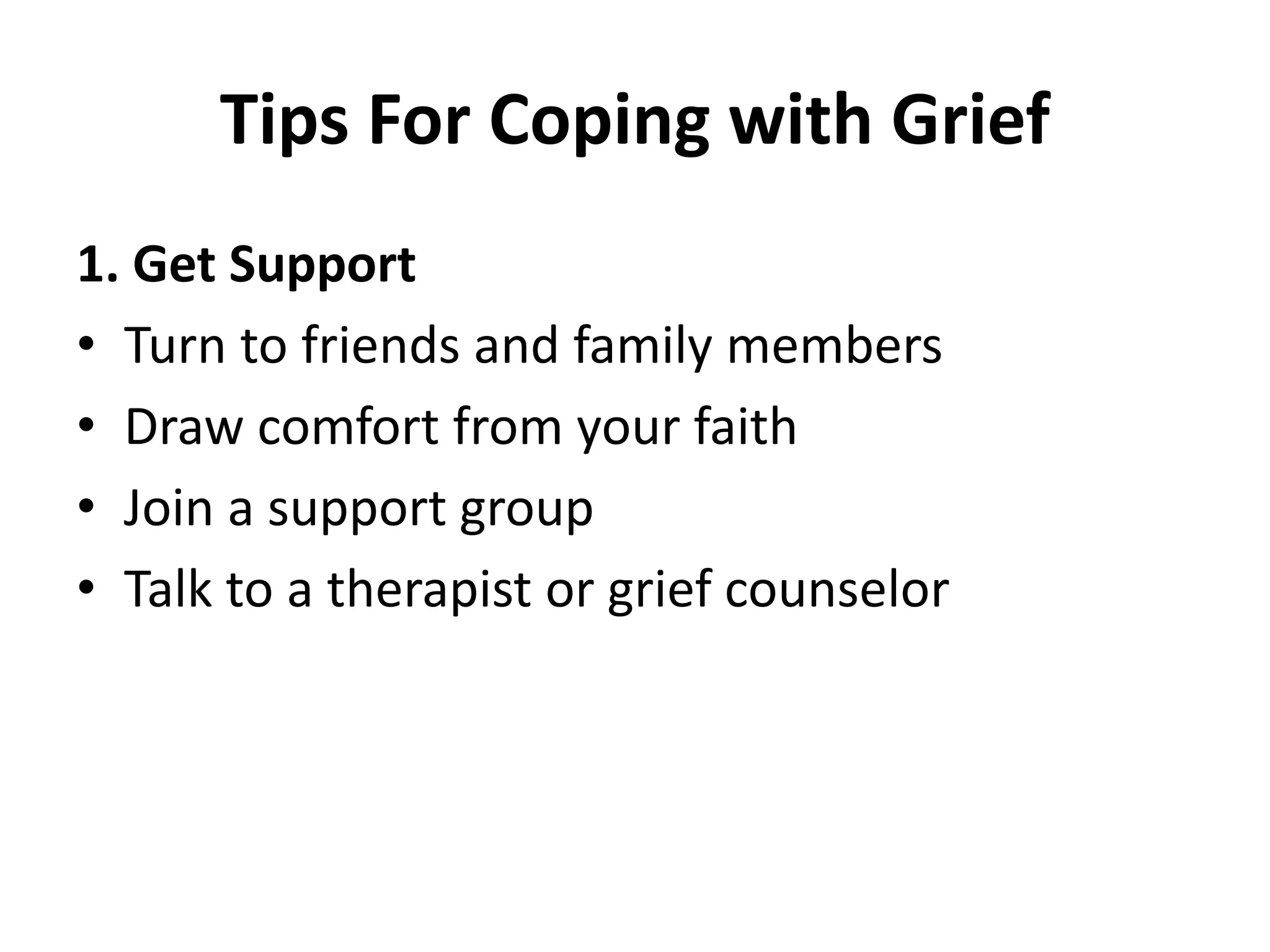 Grief presentation | PDF