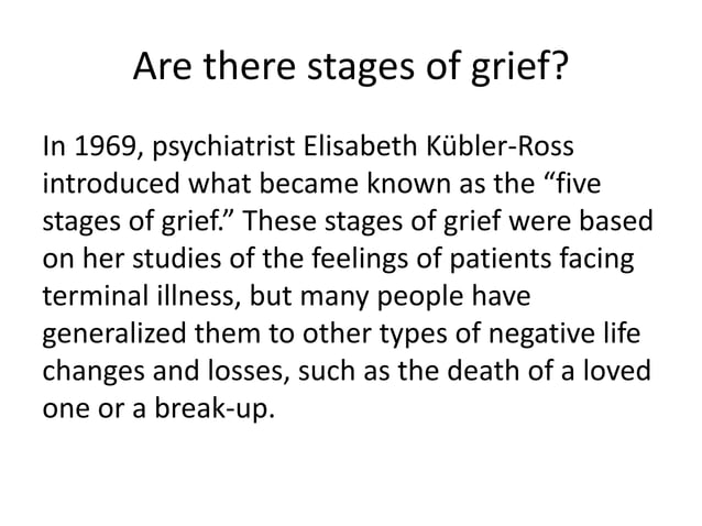 Grief presentation | PDF | Mental Health | Diseases and Conditions