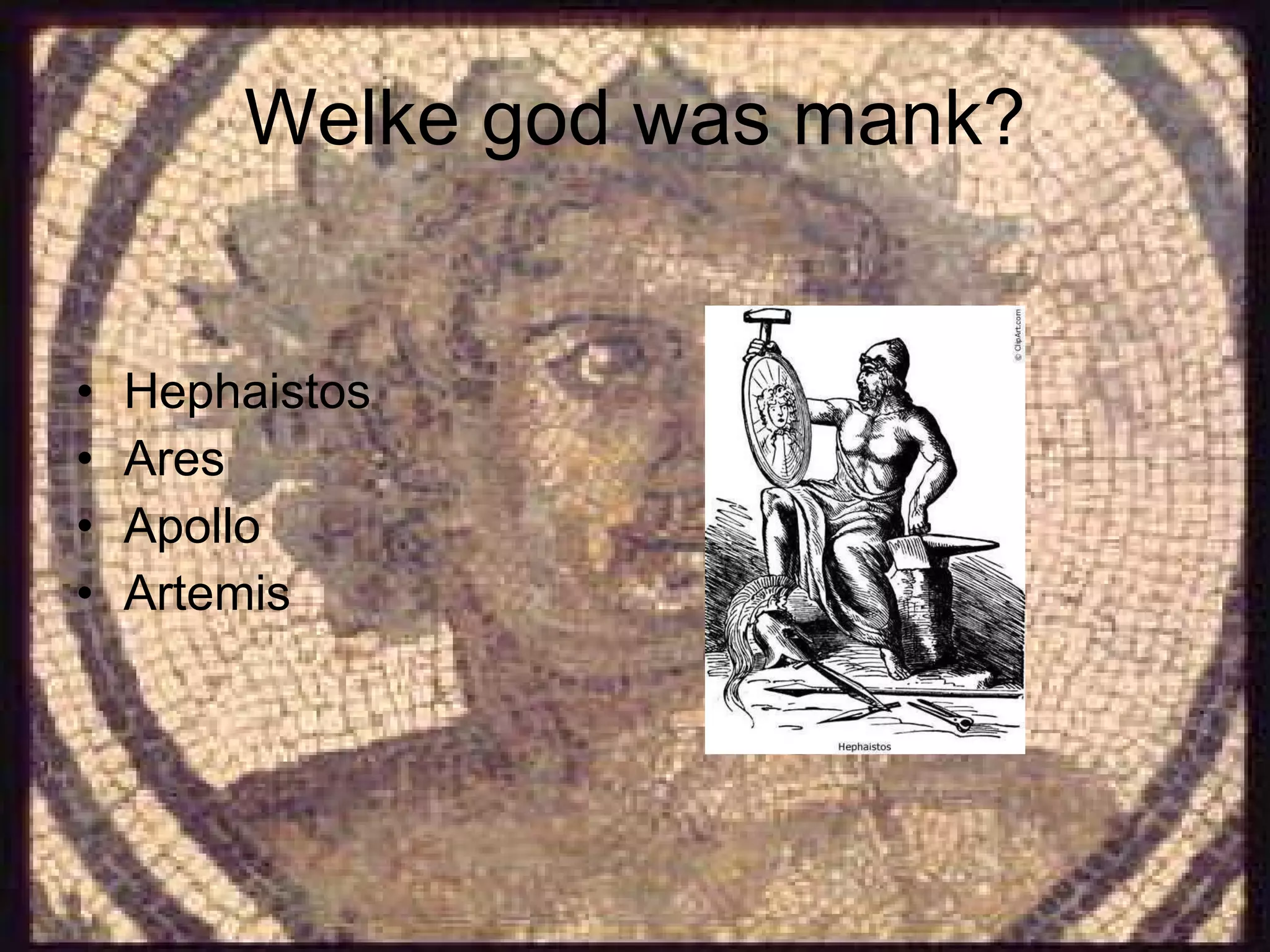 Griekse Mythologie Ppt