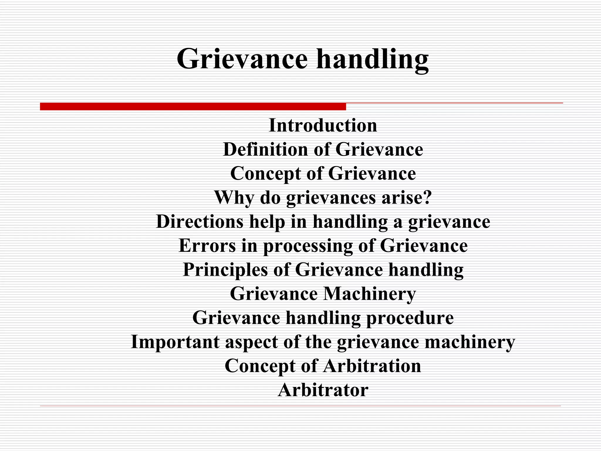 Grievance | PPT