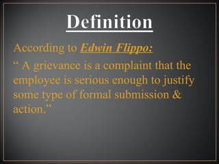 A Consumer grievance, Employee grievances | PPT