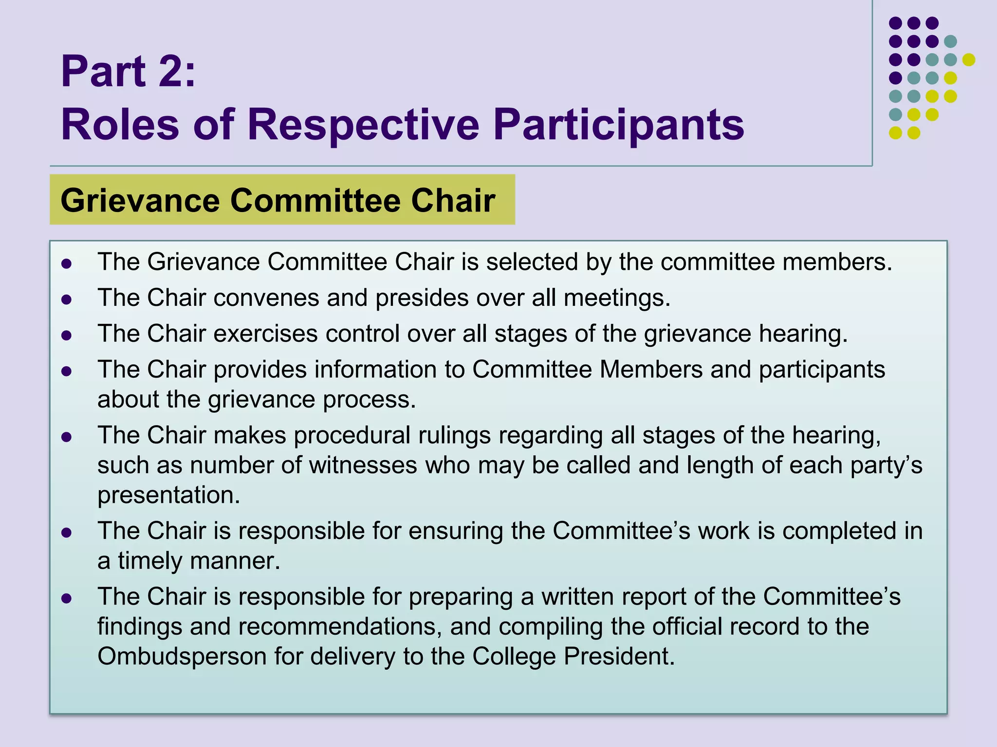 Grievance Committee Training Presentation | PPTX