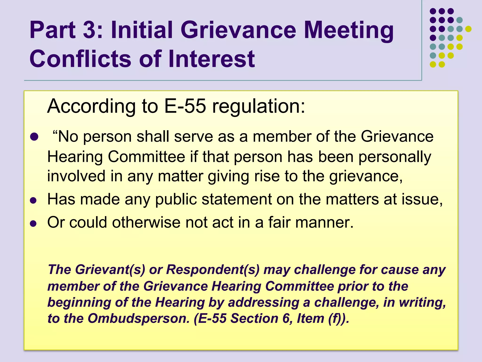 Grievance Committee Training Presentation | PPTX