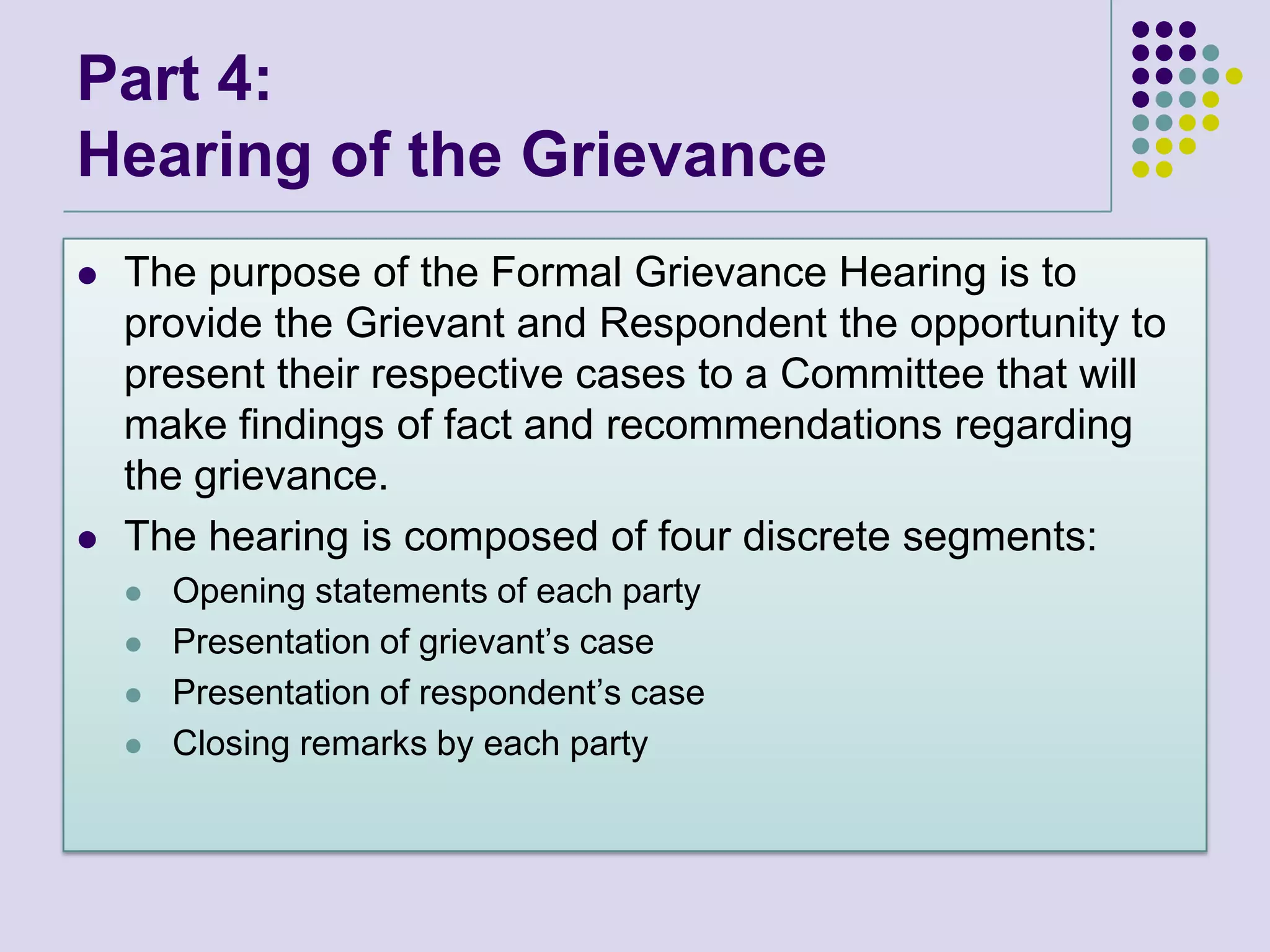 Grievance Committee Training Presentation | PPTX