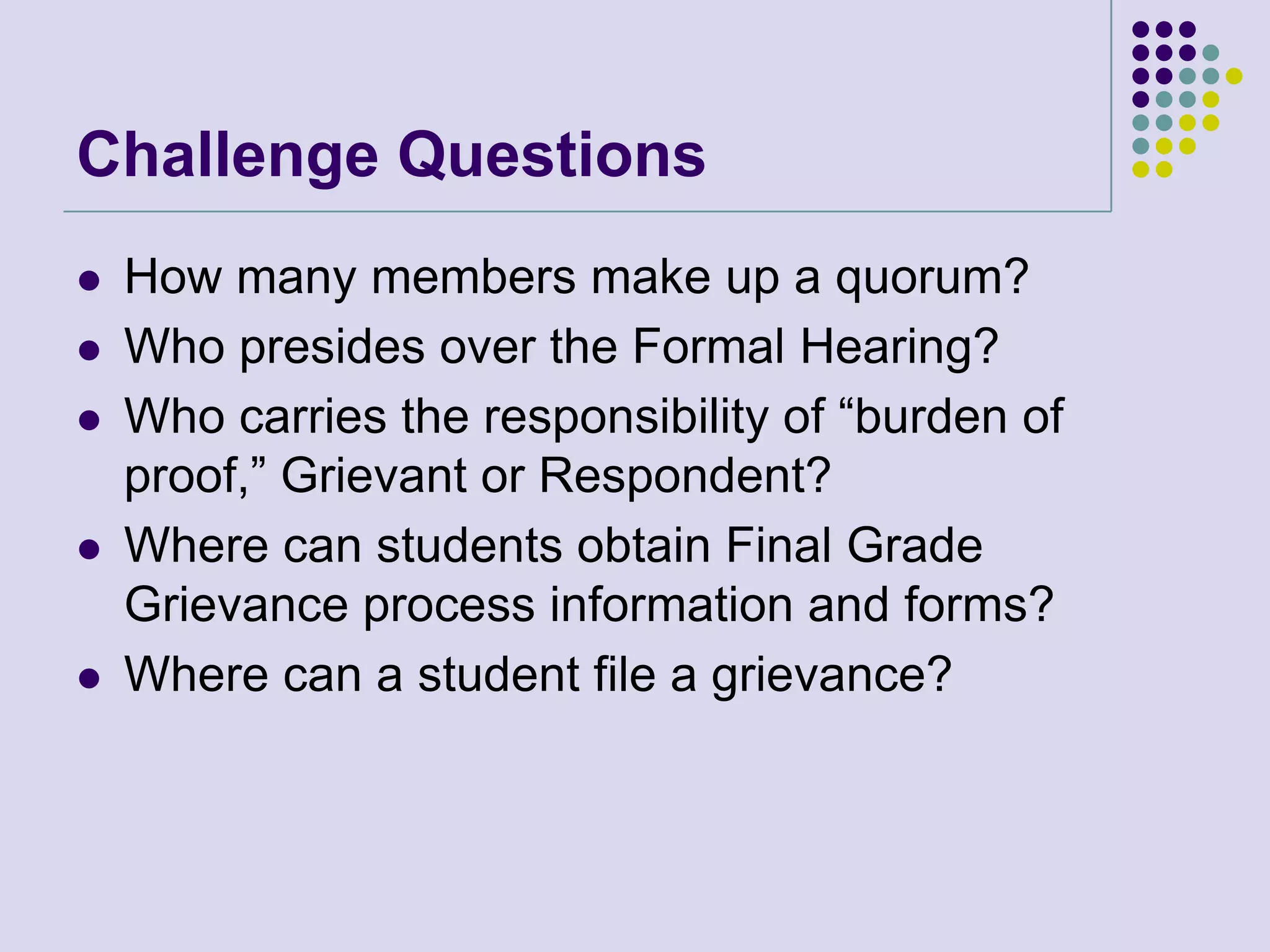 Grievance Committee Training Presentation | PPTX