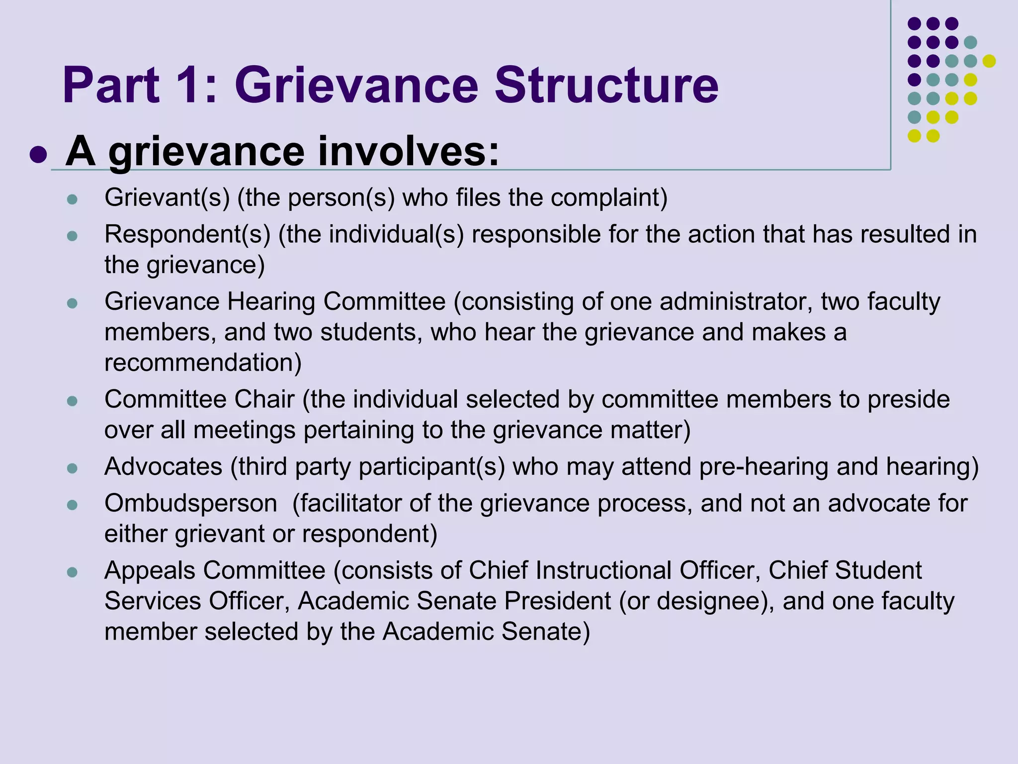 Grievance Committee Training Presentation | PPTX