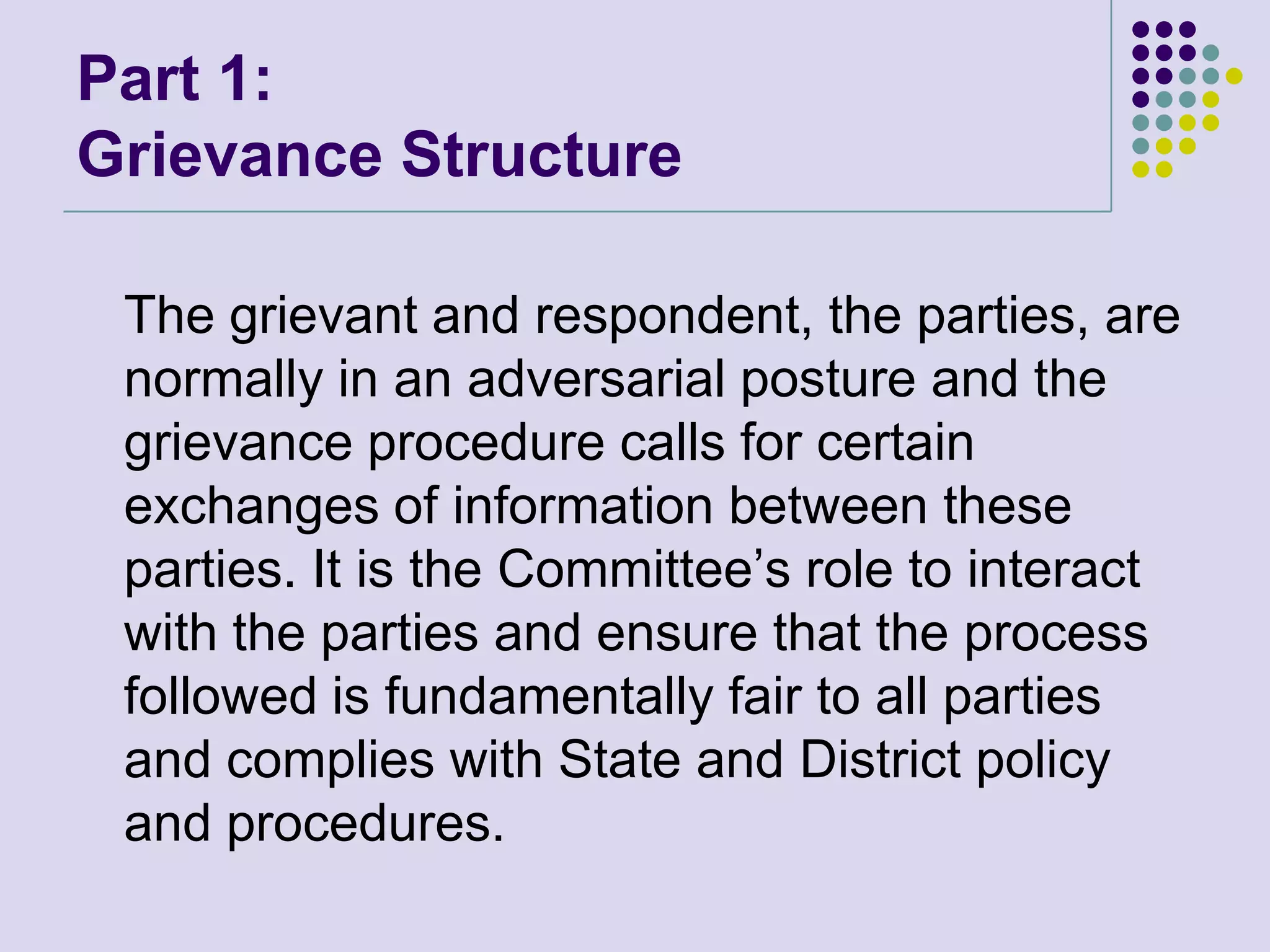 Grievance Committee Training Presentation | PPTX