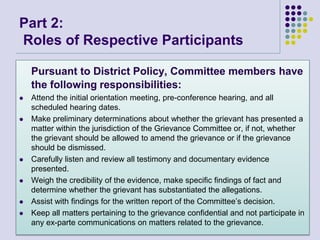 Grievance Committee Training Presentation | PPTX