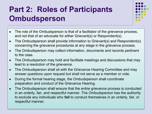 Grievance Committee Training Presentation | PPTX | Law