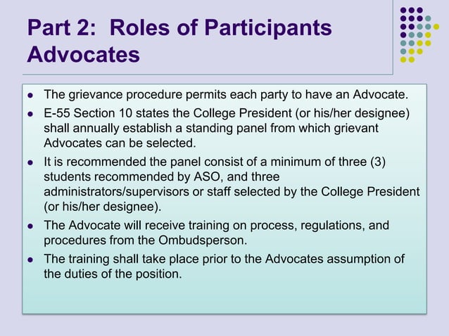 Grievance Committee Training Presentation | PPTX | Law
