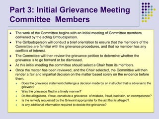 Grievance Committee Training Presentation | PPTX