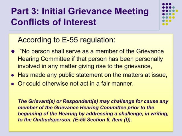 Grievance Committee Training Presentation | PPTX | Law