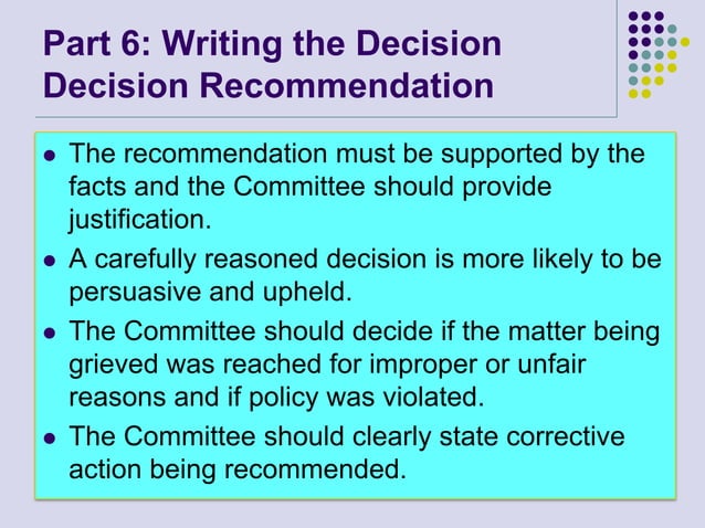 Grievance Committee Training Presentation | PPTX | Law