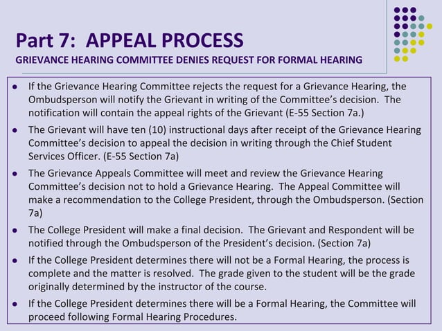 Grievance Committee Training Presentation | PPTX | Law