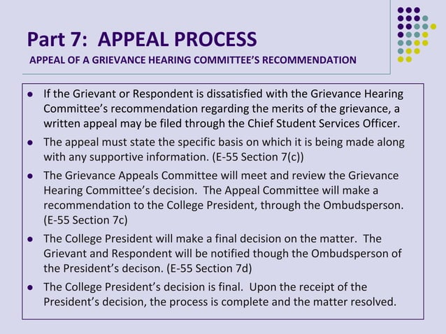 Grievance Committee Training Presentation | PPTX | Law