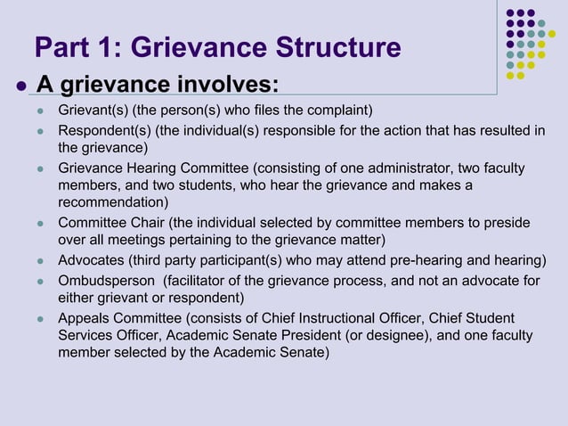 Grievance Committee Training Presentation | PPTX | Law
