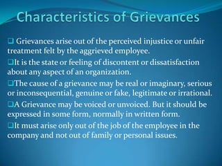 Grievance handling | PPTX