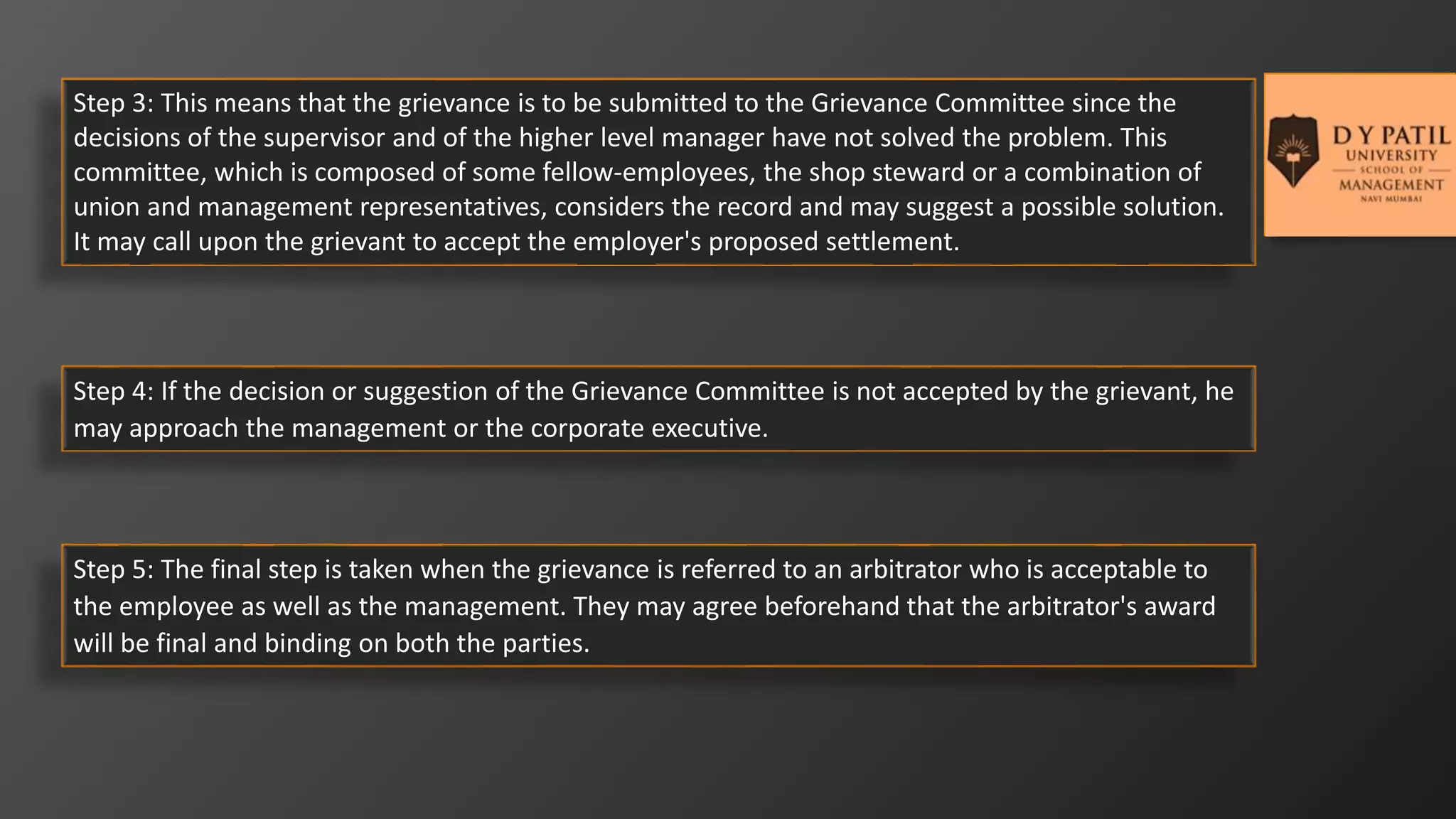 Grievance handling | PPTX
