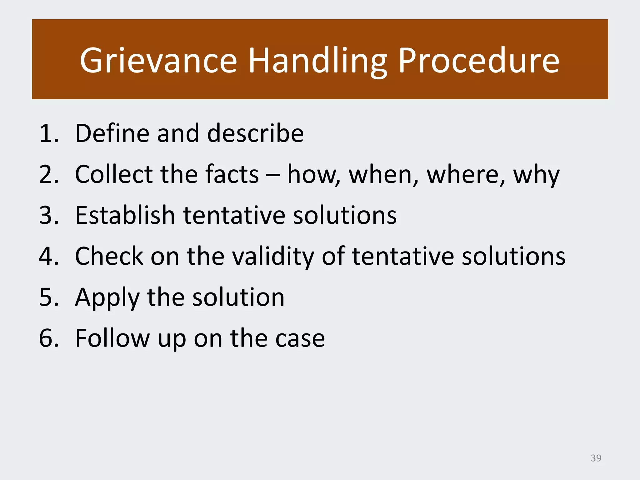 Grievance handling and grievance procedure | PPTX
