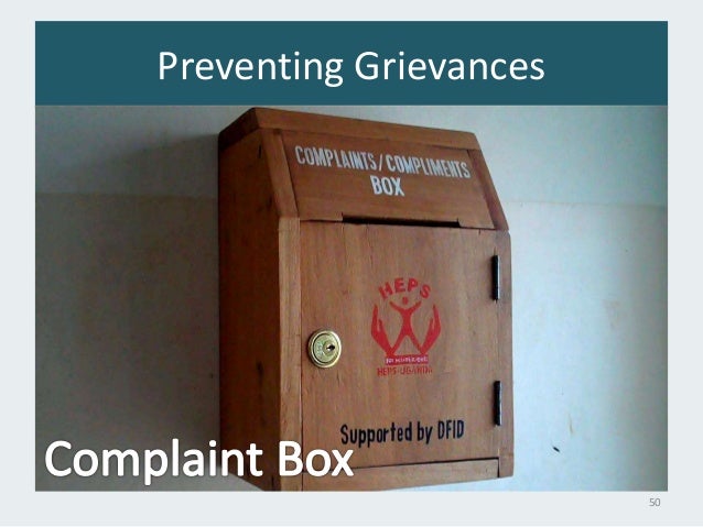 Grievance handling and grievance procedure