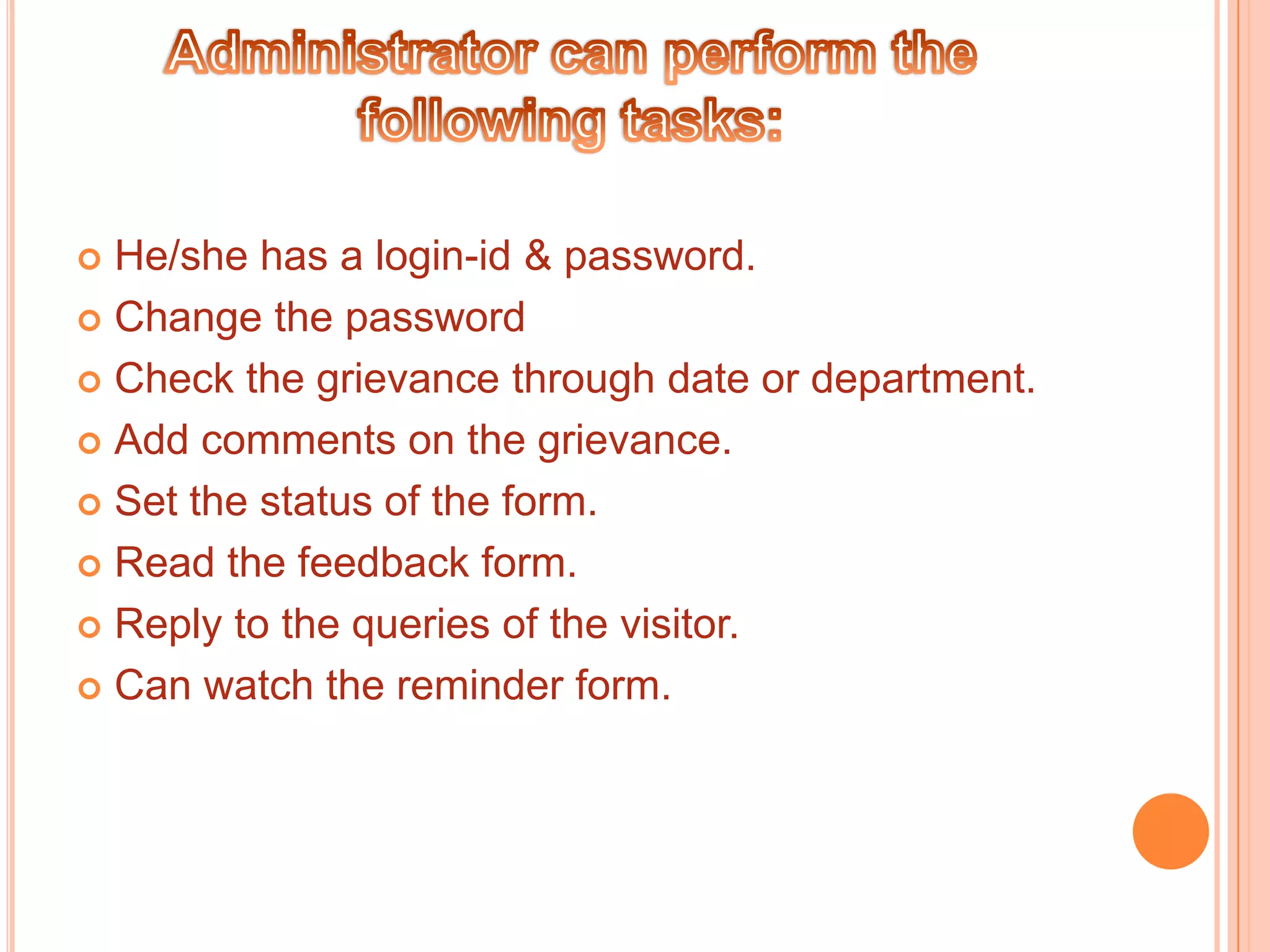 Grievance Handling System Ppt
