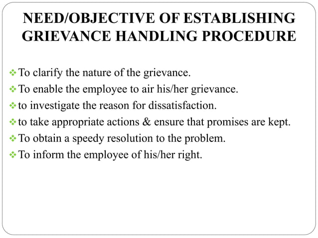 Grievance & its handling procedure | PPTX