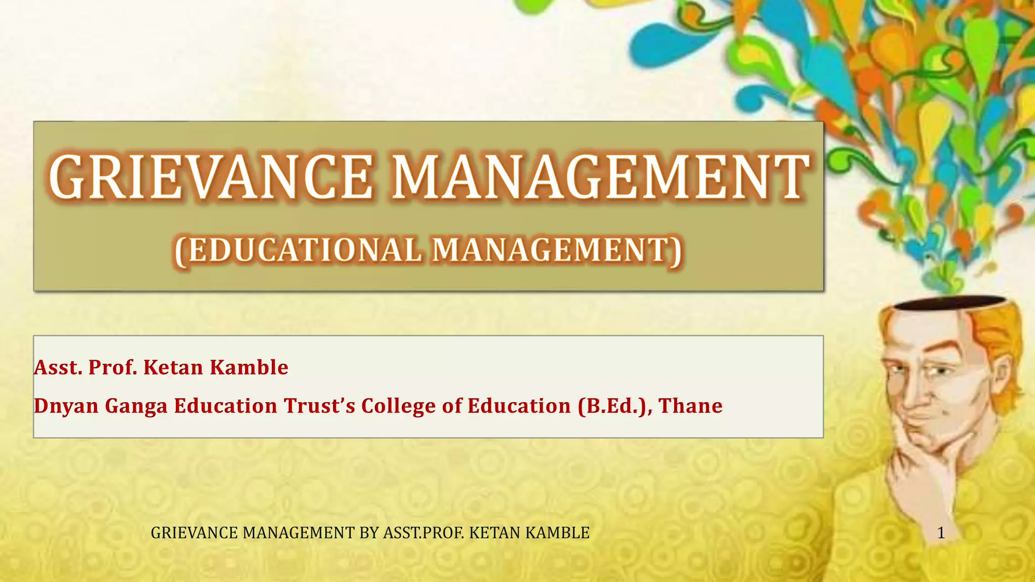 Grievance management | PPTX