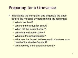 Grievance procedure - | PPT