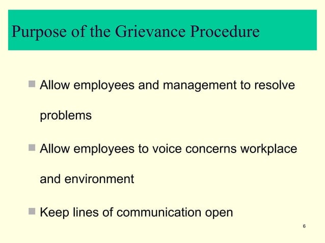 Grievance procedure - | PPT | Resume Writing and Advice | Job Search