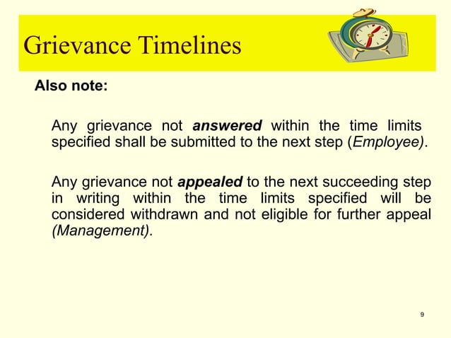 Grievance procedure - | PPT | Resume Writing and Advice | Job Search