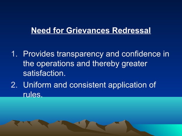 Grievance Redressal | PPT | Law