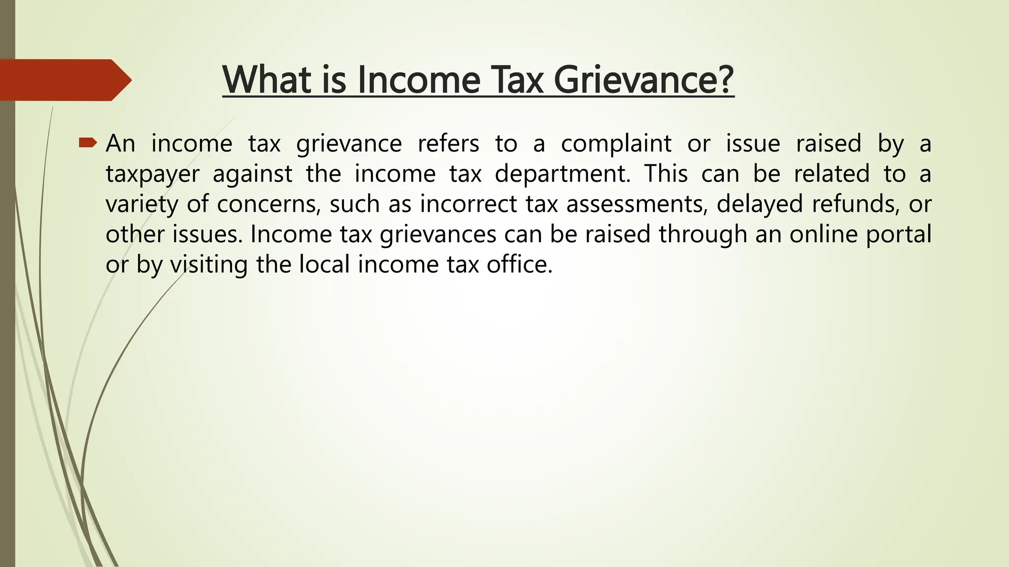 GRIEVANCE REDRESSAL MECHANISM IN ITD.pptx