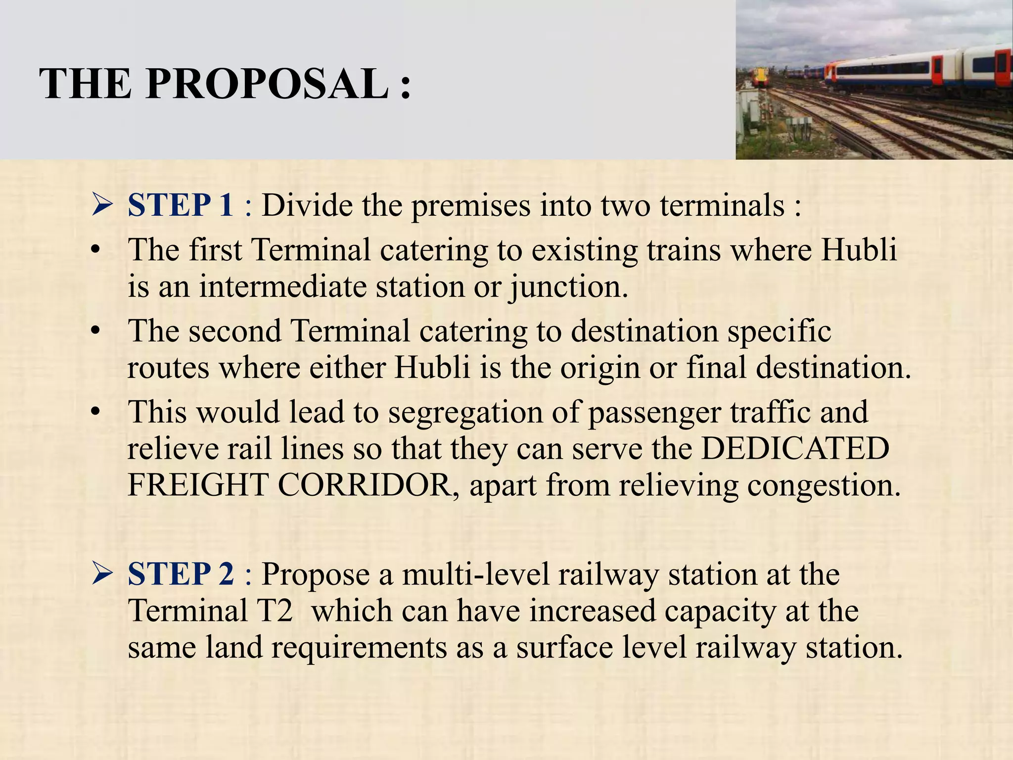 Grievance redressal of Hubli railway station : A multistorey approach ...