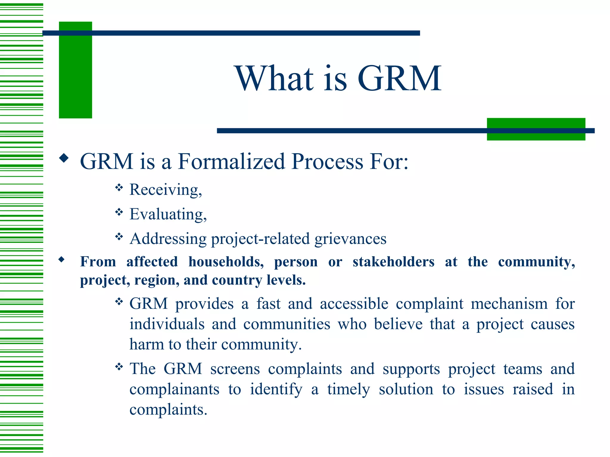 Grievance redress mechanism 2017 | PPT