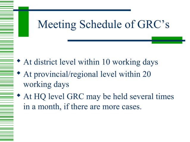 Grievance redress mechanism 2017 | PPT