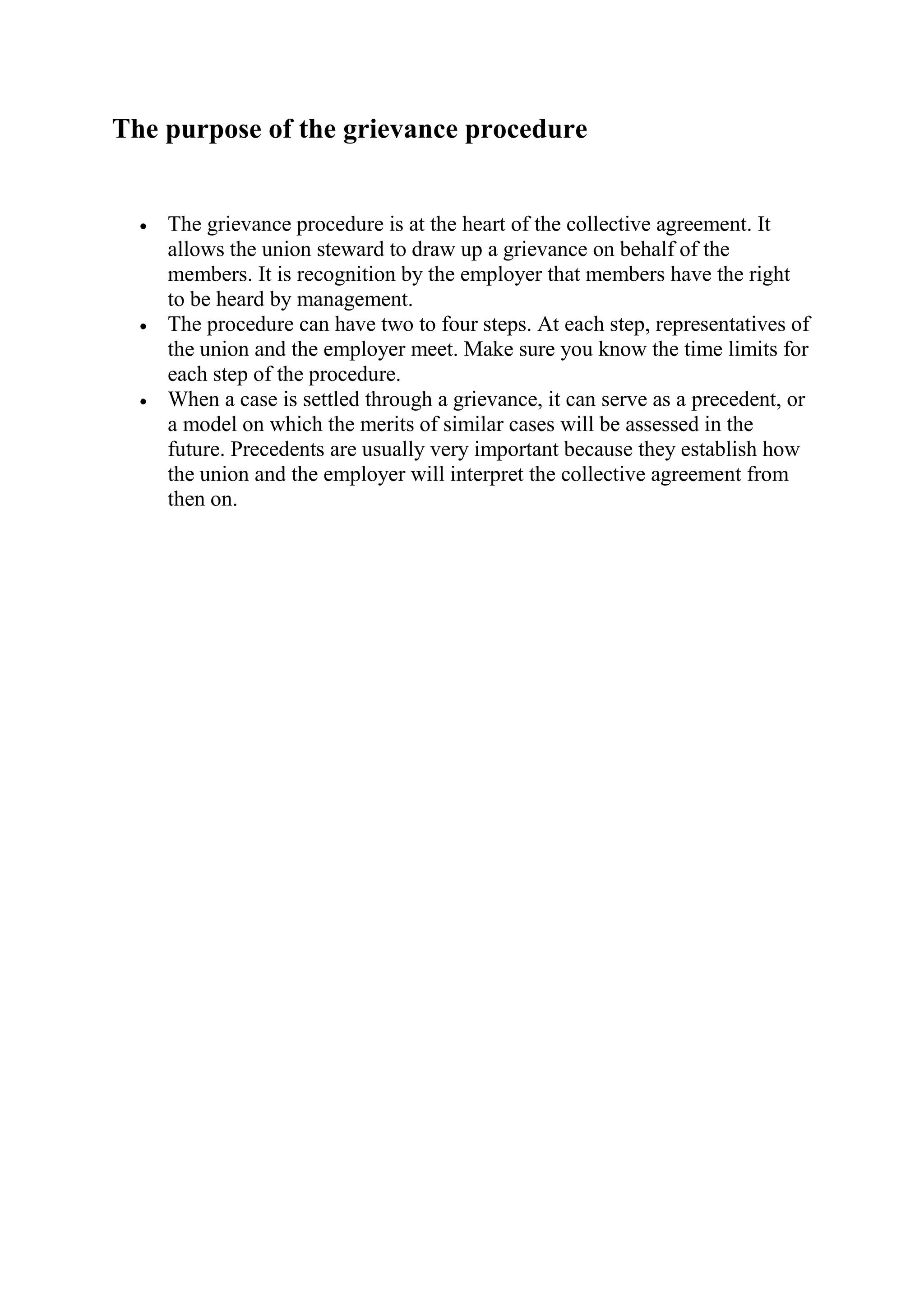 Grievance report | PDF