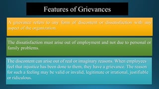 Features and Forms of Grievances | PPT