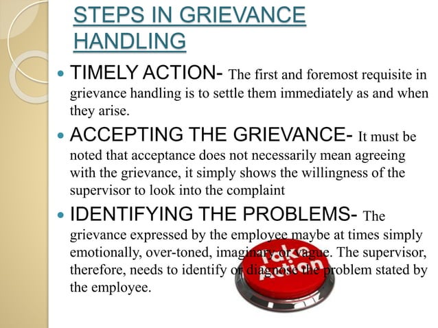Grievances and guidelines for handling grievances | PPTX | Human ...