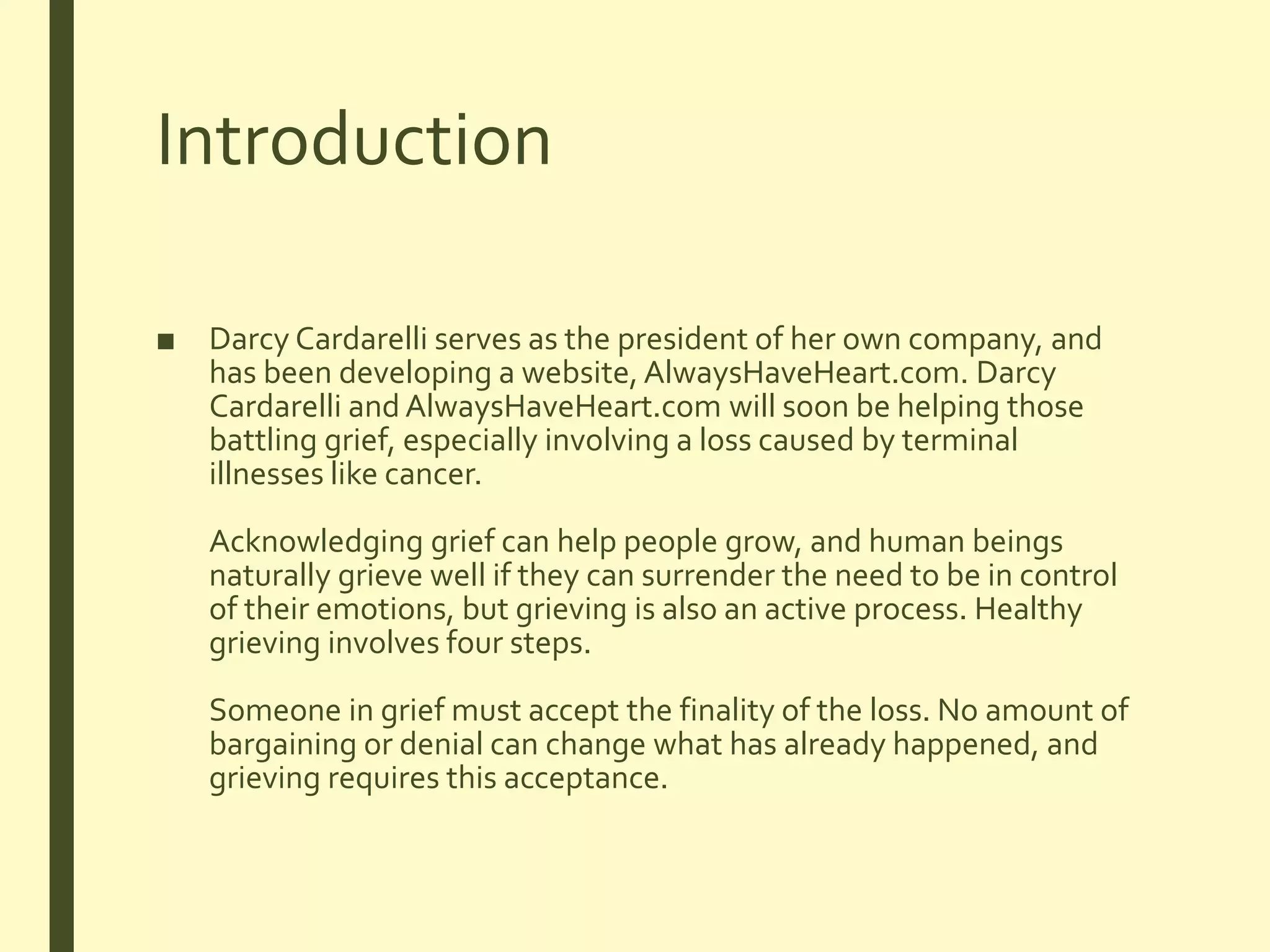 Elements of Effective Grieving | PPT