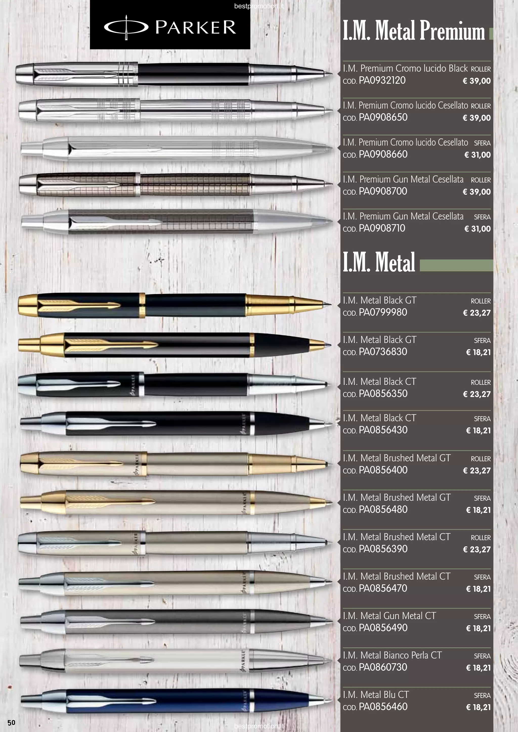 Penne Parker Personalizzate - Custom Pens Parker | PDF